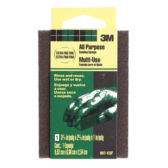 Buy 3M All Purpose Sanding Sponge, Extra Fine Grit (9.52 x 6.66 x 2.54 ...