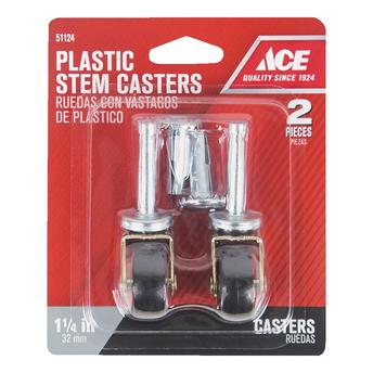 Shop Ace Plastic Stem Casters Pack (3.2 cm, 2 Pc.) Online - ACE UAE