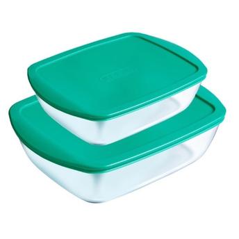 Shop Pyrex Glass Rectangular Dish W/Lid Set (2 Pc.) Online - ACE UAE