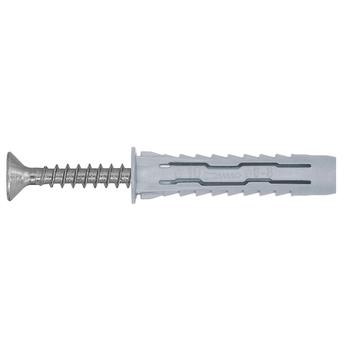 Shop Diall Nylon & Steel Universal Wall Plug Pack (25 x 5 mm, 50 Pc ...