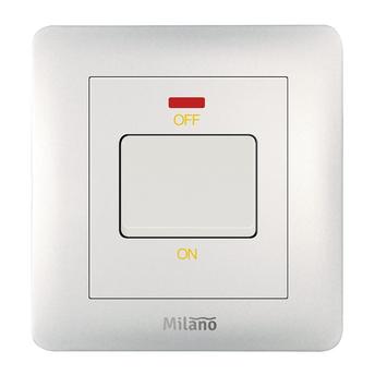 Shop Milano 20A Dp Switch W/Neon Wh Ps (3 x 3 cm) Online - ACE UAE