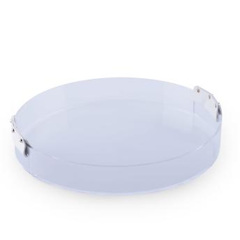 Shop Blair Round Acrylic Tray (35 x 35 x 5 cm, Clear) Online - ACE UAE