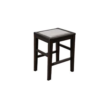 Buy Pan Emirates Hodgkin Fabric & Wood High Stool (47 x 40 x 62 cm ...