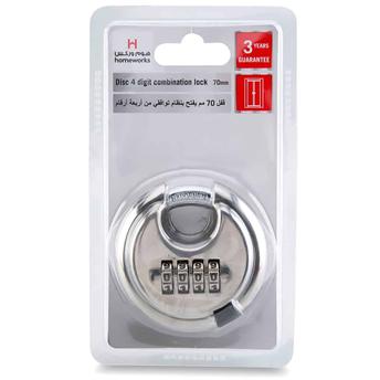 Shop Homeworks Disc K25005 4-Digit Combination Lock (70 mm) Online ...