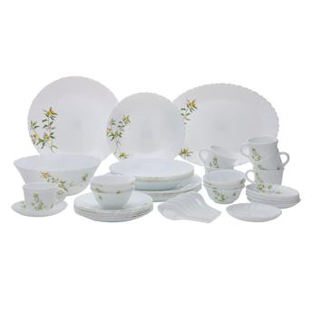 Buy Royalford Opalware Dinner Set (Orange Blossom, 44 Pc.) Online in ...