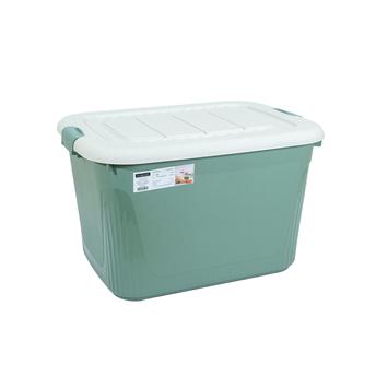 Buy La Vida Mia Plastic Storage Box W/Wheels & Lockable Lid (Green, 170 ...