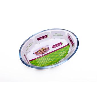 Buy Taliona Borosilicate Glass Baking Dish (Oval, 700 ml) Online in ...