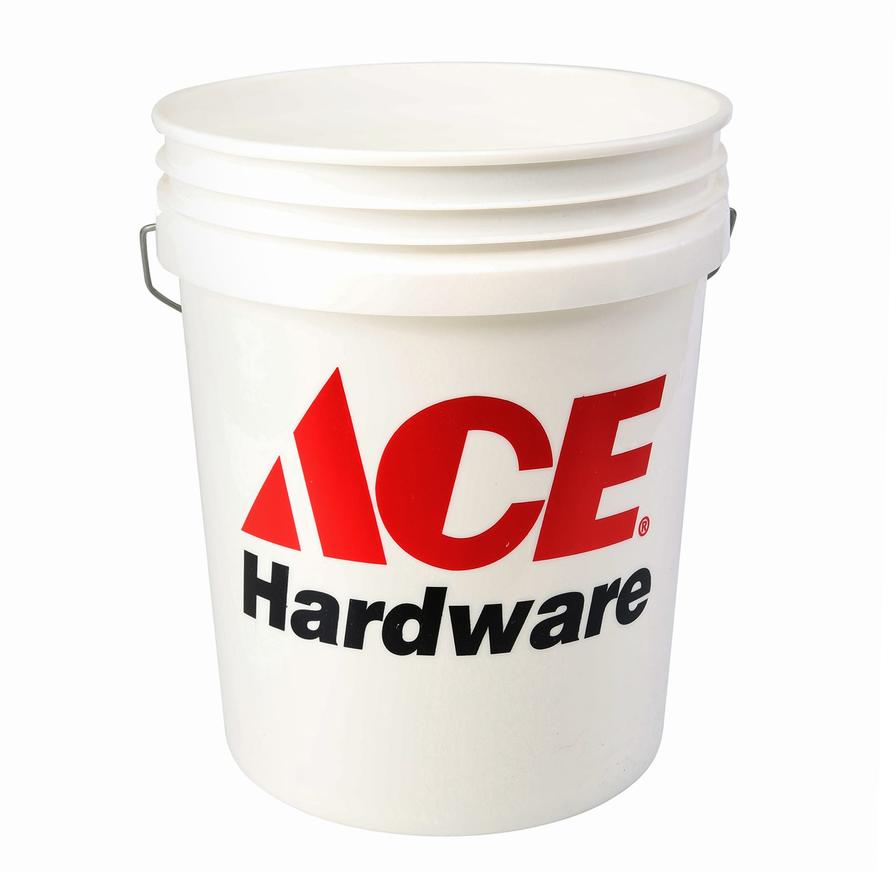 Shop Ace Plastic Pail Paint Bucket (18 L, White) Online - ACE UAE