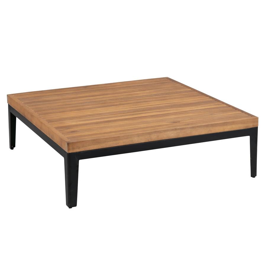 Buy Aruba Deluxe Aluminum Coffee Table W/Wooden Top Generic (100 x 100 ...