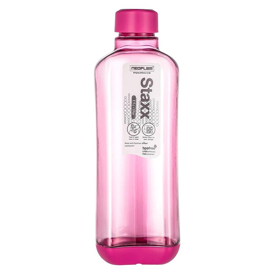 Shop Neoflam Staxx Tritan Water Bottle (1.1 L, Pink) Online - ACE UAE