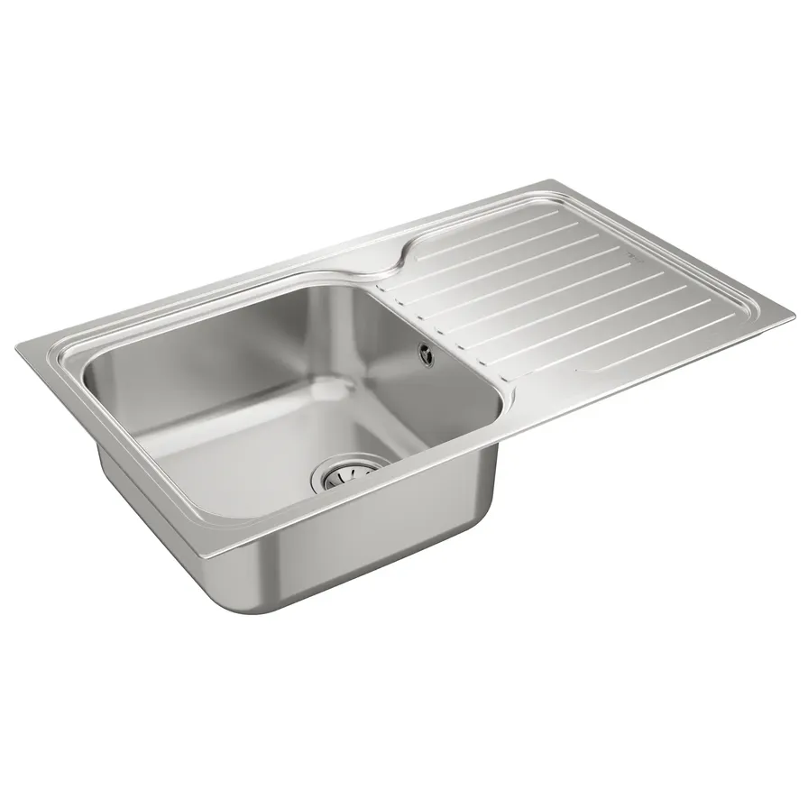 Buy Teka Classic Stainless Steel Inset Sink (50 x 19 x 86 cm) Online in ...