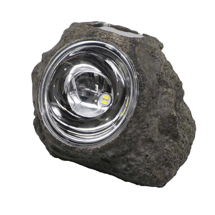 Buy Polyresin Solar-Powered LED Decorative Rock Light (Cool White ...