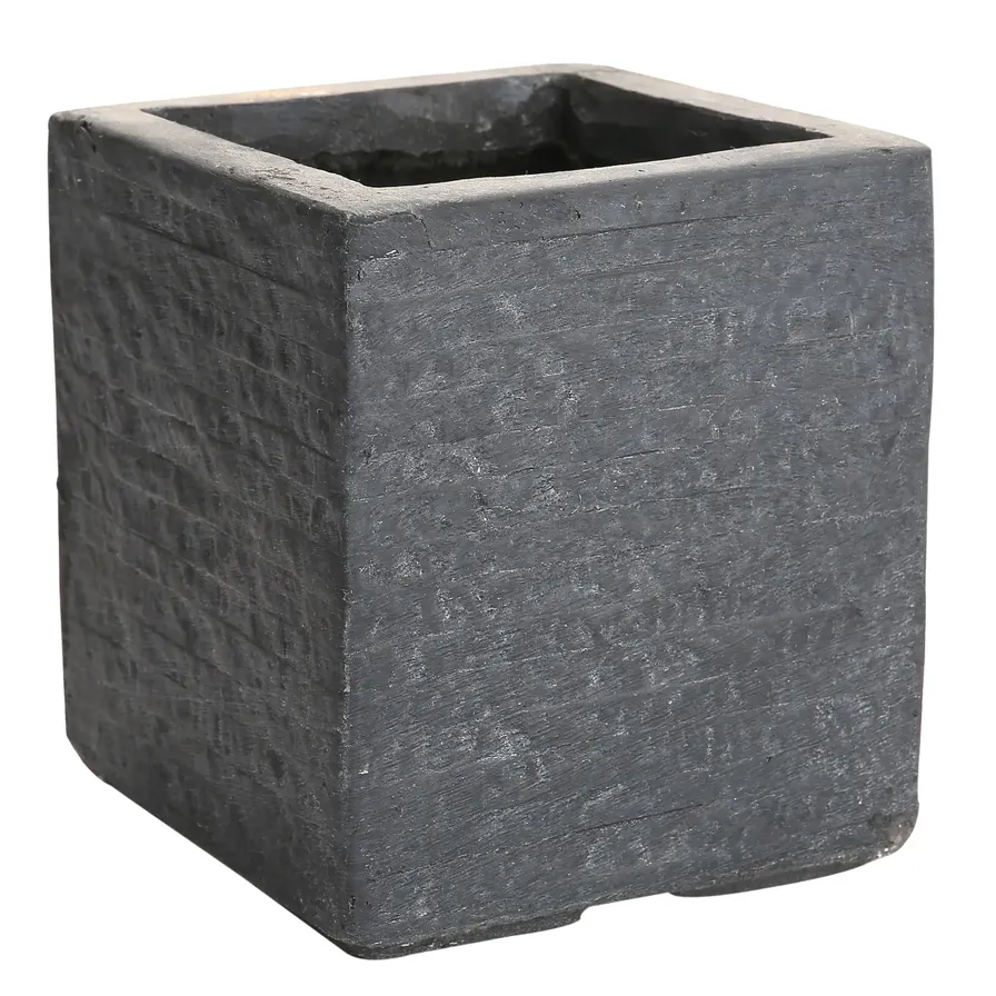 Buy Mega Collections Fiber Clay Square Utah Cubi Plant Pot (20 x 20 x ...