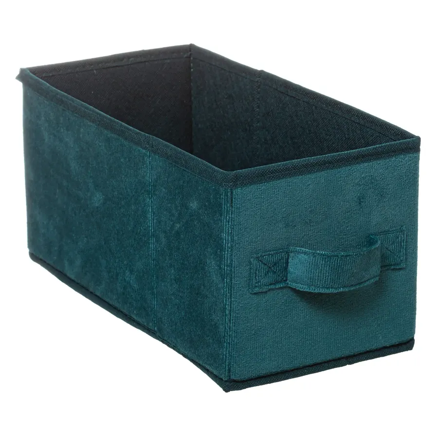 Buy 5Five Velvet Storage Box (15 x 31 x 15 cm, Blue) Online in Dubai ...