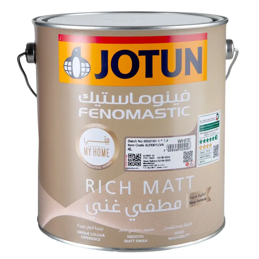 Shop Jotun Fenomastic My Home Rich Matt Interior Paint (4 L, White ...