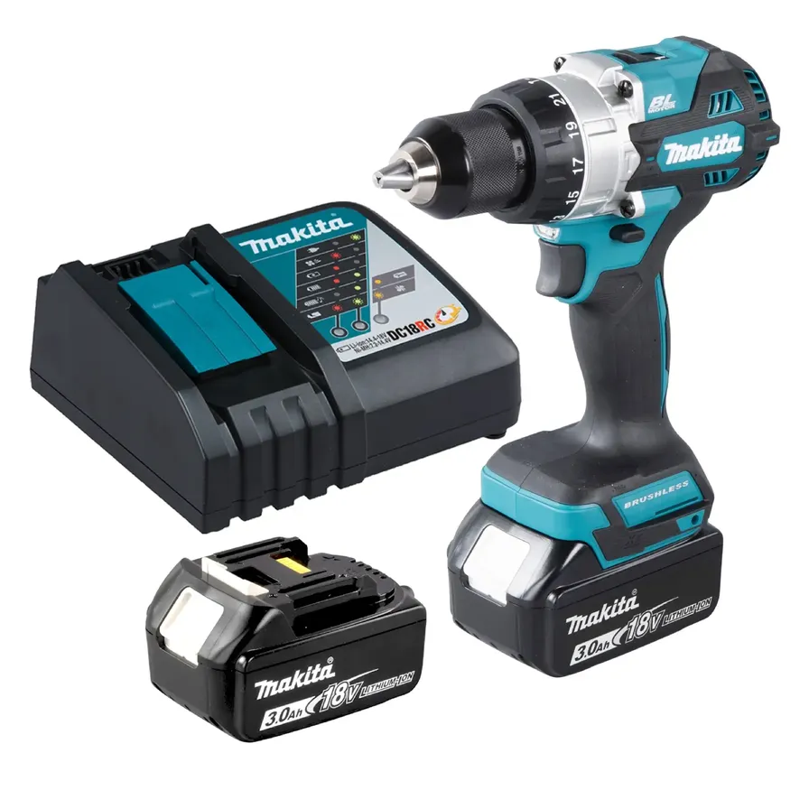 Shop Makita Cordless Hammer Drill W/Batteries & Charger, DHP486RFJ (18 ...