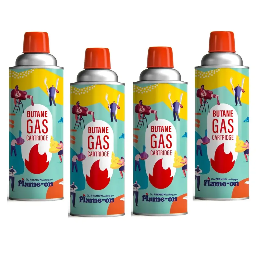 Shop Flame-on Butane Cooking Gas Pack (4 Pc.) Online - ACE UAE
