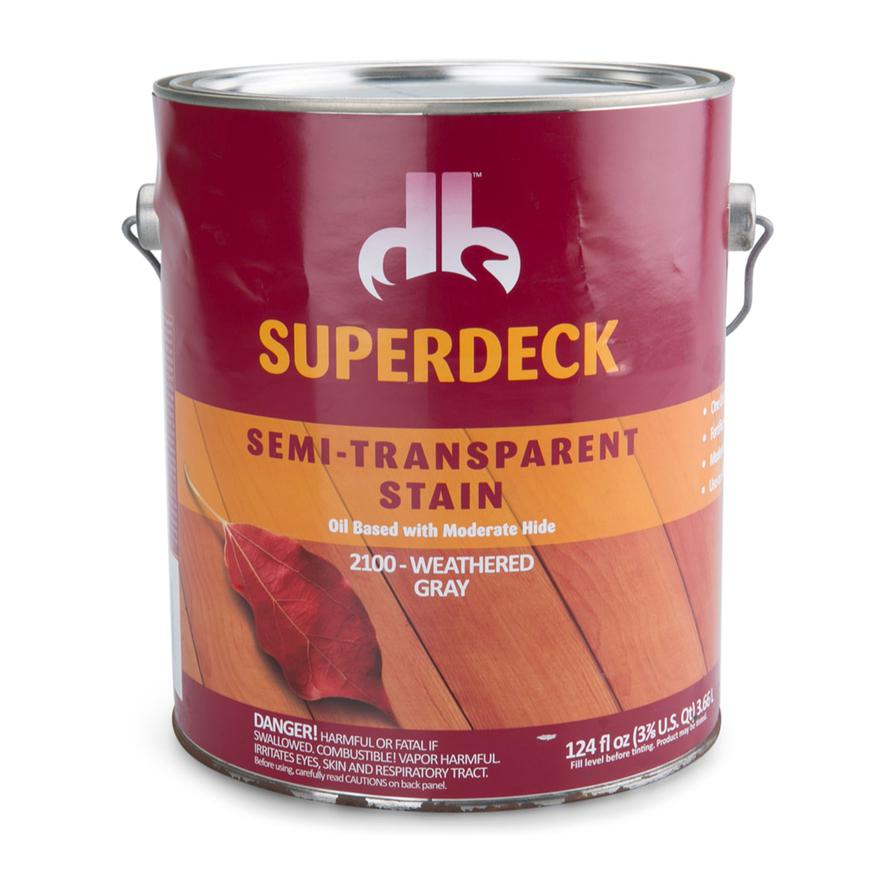 Buy Superdeck Semi-Transparent Stain - 2100 Weathered Gray (920 ml ...