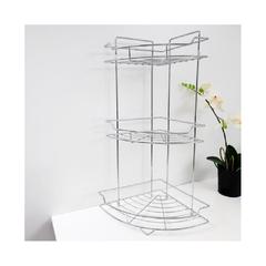 Buy Royalford Metal 3-Tier Bathroom Corner Rack (18 x 18 x 10 cm ...