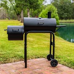 Buy Char-Broil American Gourmet 430 Charcoal Offset Smoker Grill Online ...
