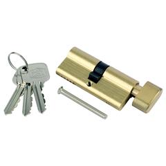 Shop Smith & Locke Brass Thumbturn Cylinder Lock Set (70 x 33 x 17 mm ...