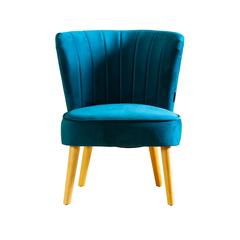Shop Danube Home Gord Wood & Fabric Accent Chair (64 x 66 x 80 cm ...