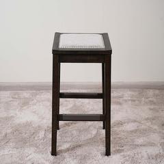 Buy Pan Emirates Hodgkin Fabric & Wood High Stool (47 x 40 x 62 cm ...