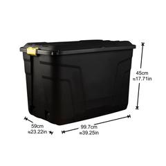 Shop Strata Plastic Storage Box W/Wheels (100 x 59 x 66 cm) Online ...